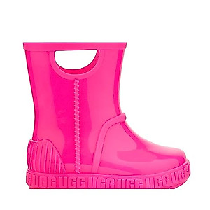 UGG Kids K Drizlita Rain Boot, Taffy Pink, 10 US Unisex Toddler