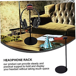 JEWEDECO Headphone Hanger Clothes Hanging Rack Stand Wireless headsets Over Ear Wireless Headphones Gaming Headphone Stand Wireless Over The Ear Headphones Headphone Display Stand Alloy