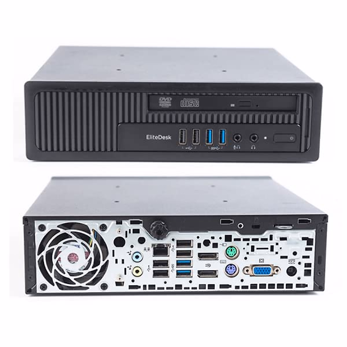 GREENTOUCHPC Elite Desk 800 Ultra Slim Desktop Computer, Intel i7-4770s 3.10GHz, 16GB RAM, 512GB SSD, DVD-RW, WiFi, Bluetooth, Windows 10 Pro 64 Bit