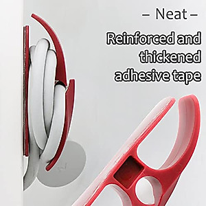 Cord Organizer for Kitchen Appliances - Upgraded Adhesive Cord Winder Wrapper Holder Cable Organizer for Small Appliances, Coffee Makers, Mixer, Pressure Cookers and Air Fryers (Black+Grey, 12 Pack)