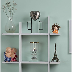 YATSKIA Heart Shaped Small Pet Urn - Cremation Urn for Cat & Dog - Heart Urn - Pet Ashes Keepsake - Small Urn for Pet Ashes - Pewter Pet Urn - Cremation Keepsake - Small Keepsake Urn