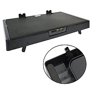 AABCOOLING NC80 - Cooling Pad with 2 Fans and Blue Backlight, Laptop Fan, Silent Laptop Cooling Pad, Gaming Laptop Cooler, PS4 Cooling Pad