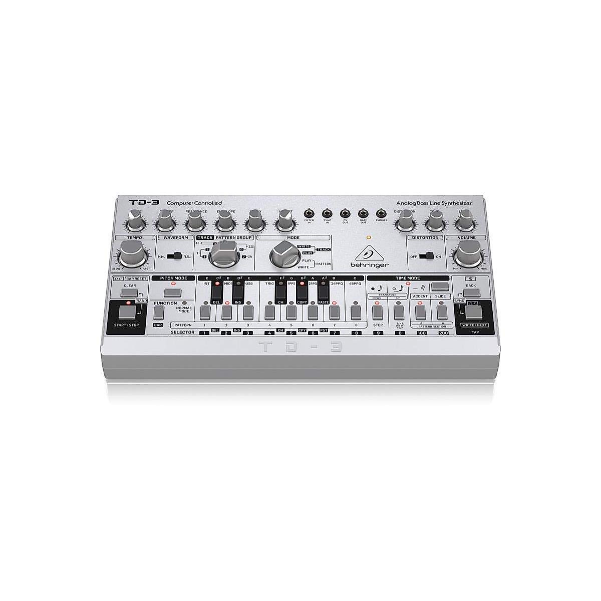 Behringer TD-3-SR Analog Bass Line Synthesizer - Silver