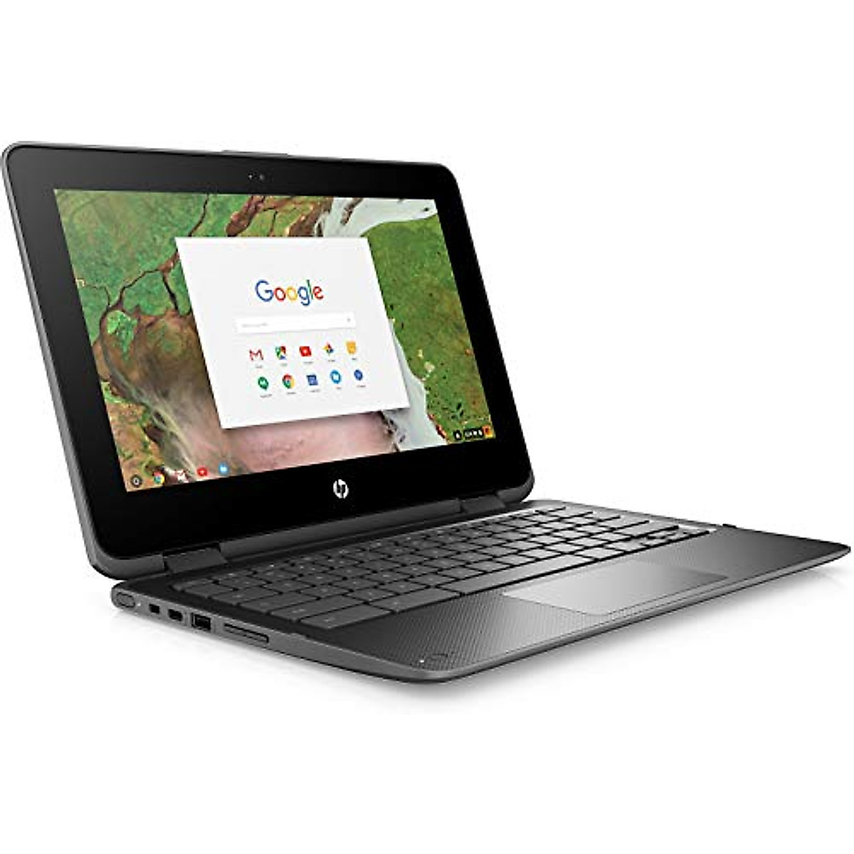 HP Chromebook 11 X360, 11.6" Corning Gorilla Glass Touchscreen Display, Intel Celeron N3350, Intel HD Graphics 500, 64GB eMMC, 4GB SDRAM, Snow White, 11-ae051wm
