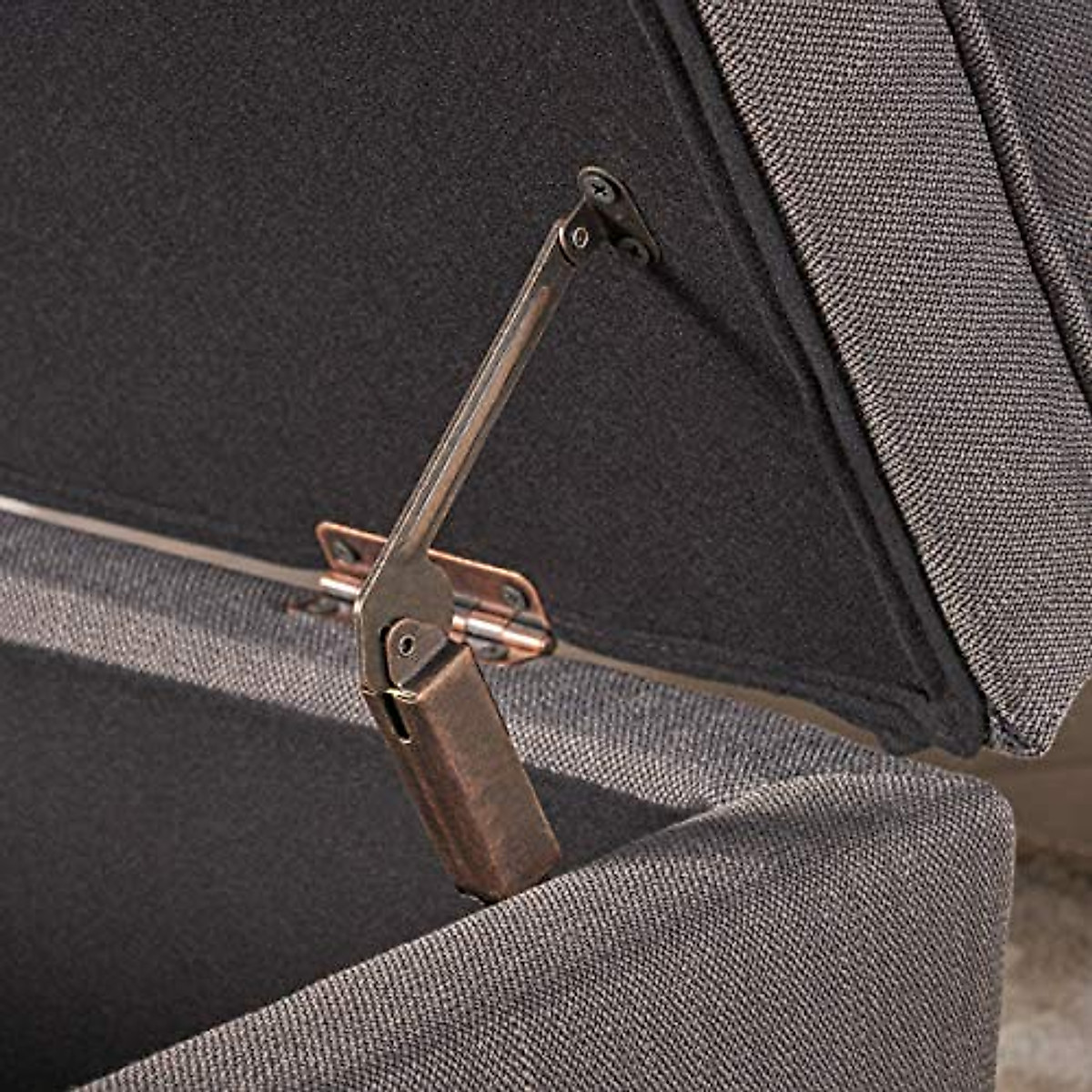 Christopher Knight Home Juliana Fabric Storage Ottoman, Gray