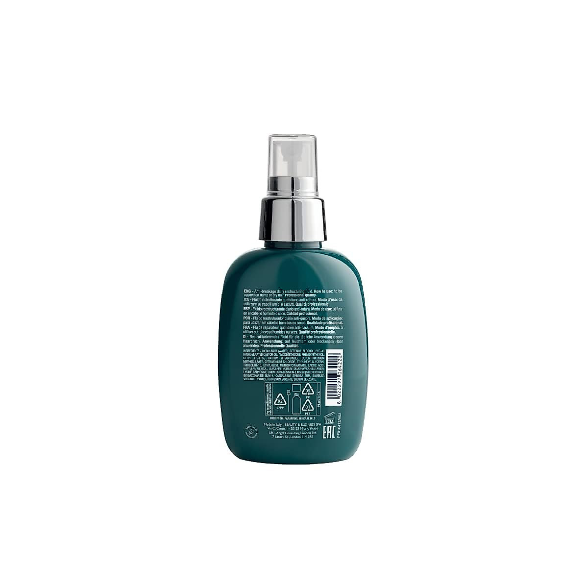 Alfaparf Milano Semi Di Lino Reconstruction Reparative Anti-Breakage Daily Fluid - Professional Salon Quality - For Damaged Hair - Repairs, Provides Shine and Volume - 4.23 Fl Oz