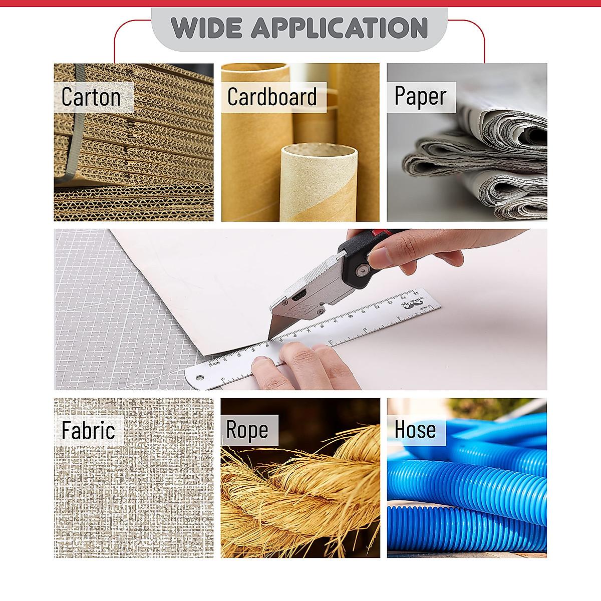 Bates- Box Cutter, Utility Knife, Box Cutter Knife, Folding Box Cutter, Razor Knife, Box Cutter Folding, Box Cutter With 3 Extra Blades, Folding Knife, Box Cutter Retractable, Folding Utility Knife