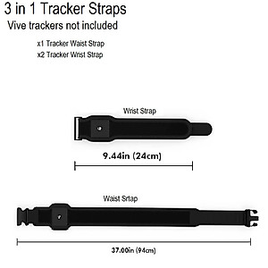 Vive Tracker Full Body Tracking Straps and Tundra Tracker Full Body Tracking Straps vr Full Body Tracking（ 1 Belt and 2 Wrist Straps ）