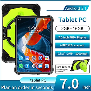 AZXY Tablet Laptop for Kids, Android Tablet with 1080P HD Screen, 16GB WiFi Bluetooth Game Video Learning Tablet with SIM Card Communication Function, Voice Call