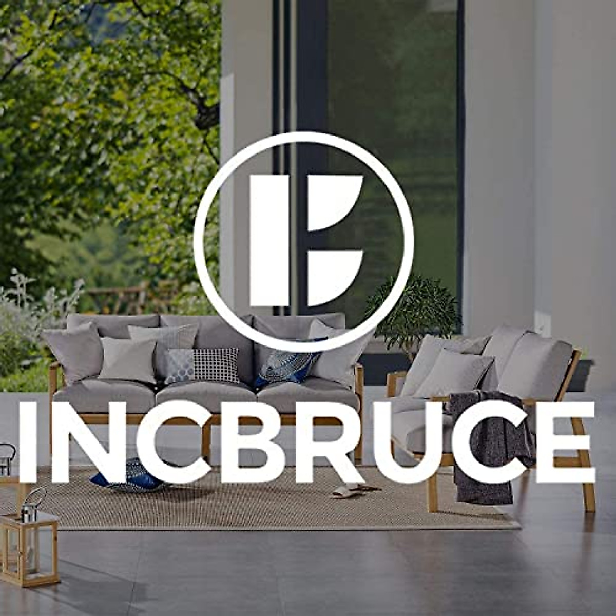 Incbruce Patio Loveseat with Coffee Table - Outdoor Bench with Cushion,2 Piece Wrought Iron Outdoor Loveseat Metal Frame Porch Furniture Set Bench for Patio, Poolside, Garden (Red)