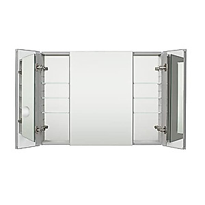 AQUADOM Royale 48in x 30in x 5in 3 Doors, Medicine Cabinet Integrated 3X Magnifying Mirror