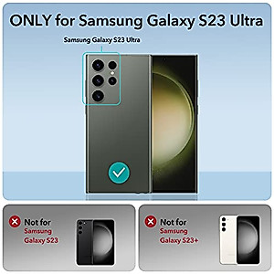 ESR for Samsung Galaxy S23 Ultra Case, S23 Ultra Phone Krystal Clear Case, Ultra-Yellowing Resistant, Military-Grade Drop Protection, Case for Samsung S23 Ultra, Transparent Slim Phone Cover, Clear