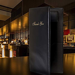 Budgetizer Check Presenters for Restaurants – 20 Pack Guest Check Books for Servers – Check Holder – Check Book