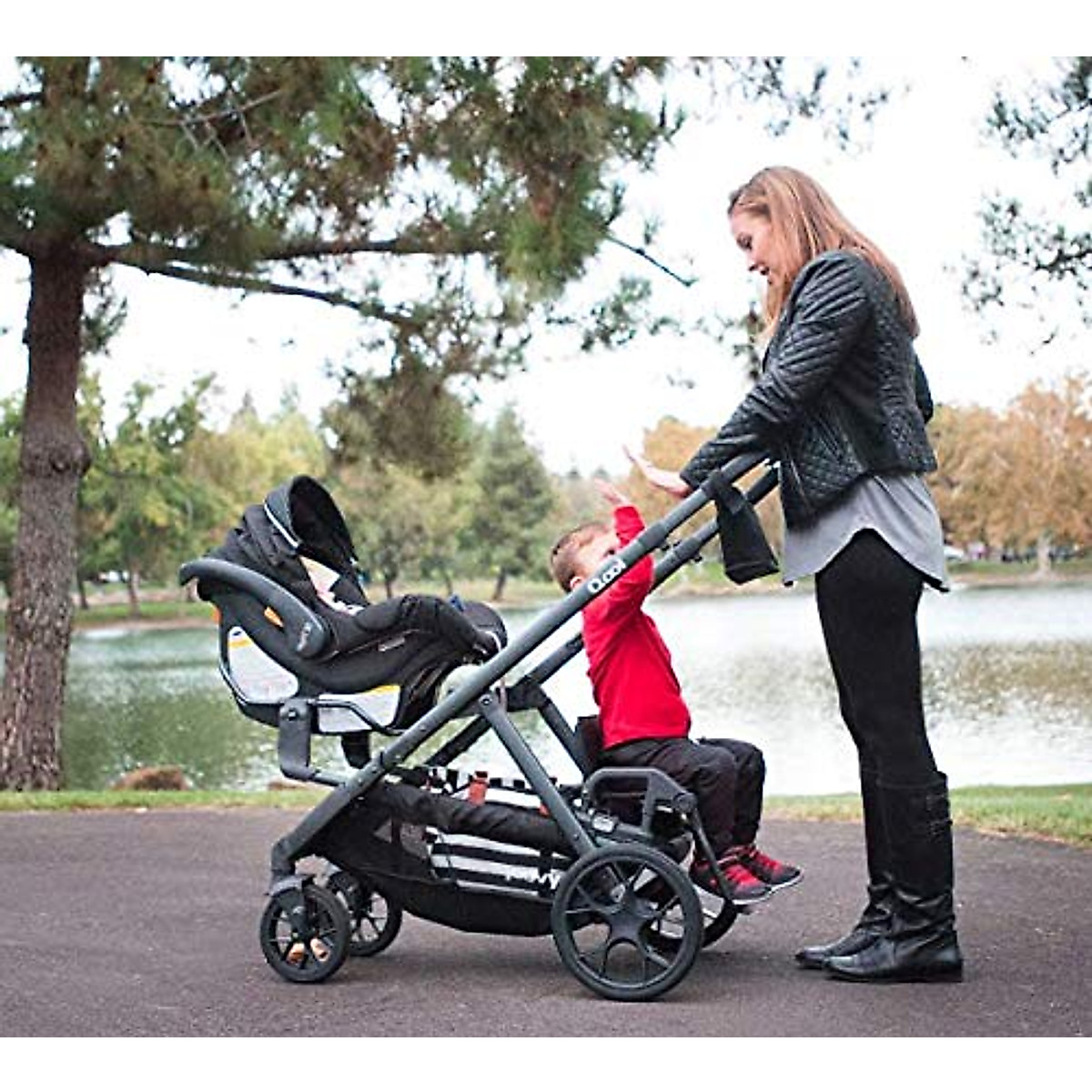 JOOVY Qool Bench Seat, Black