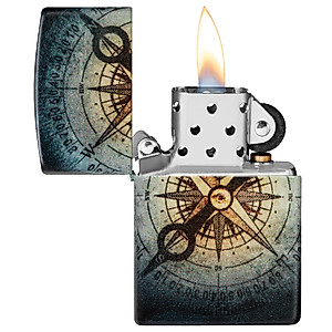 Zippo Compass Ghost Design 540 Glow in The Dark Pocket Lighter