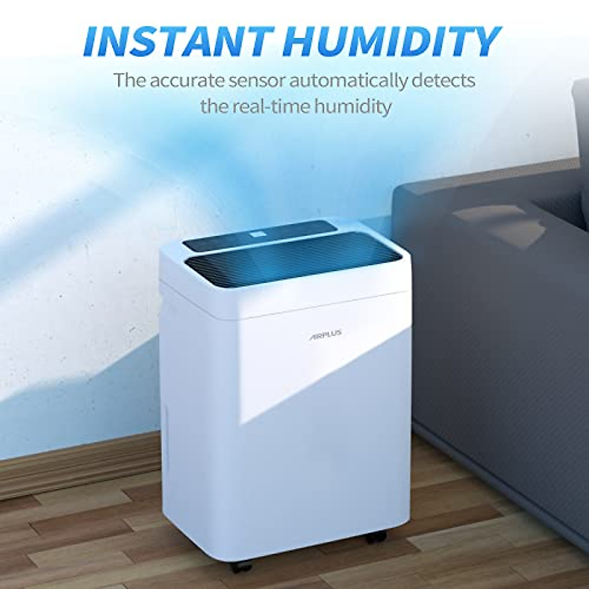 AIRPLUS 4500 Sq. Ft Dehumidifier for Basement with Drain Hose, 70 Pints Dehumidifier for Home (AP2008)