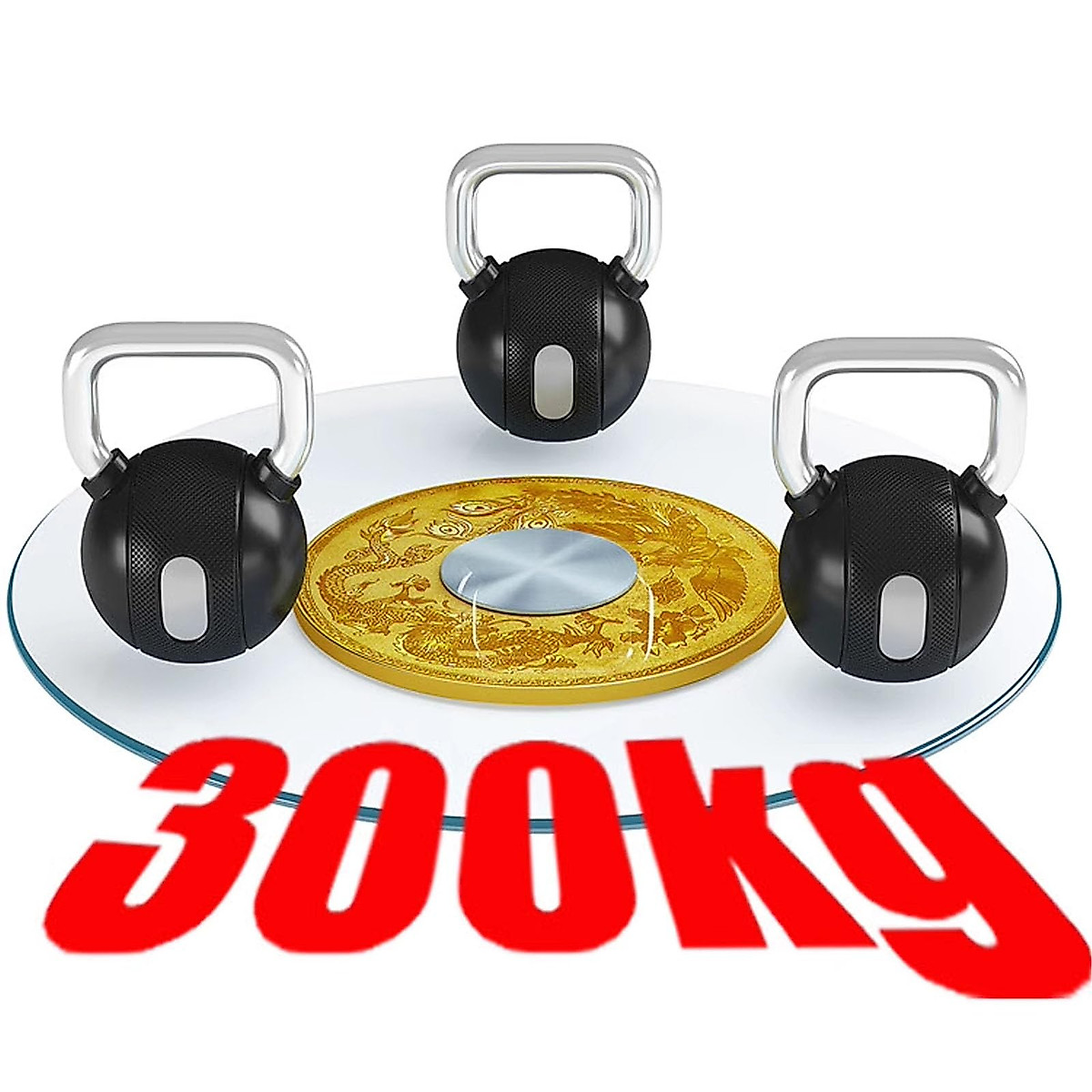 Large Lazy Susan for Dining Table Kitchen Glass Turntable Tempered Glass Round Turntable Rotating Serving Tray for Dining Table Rotating Tray Glass Serving Plate