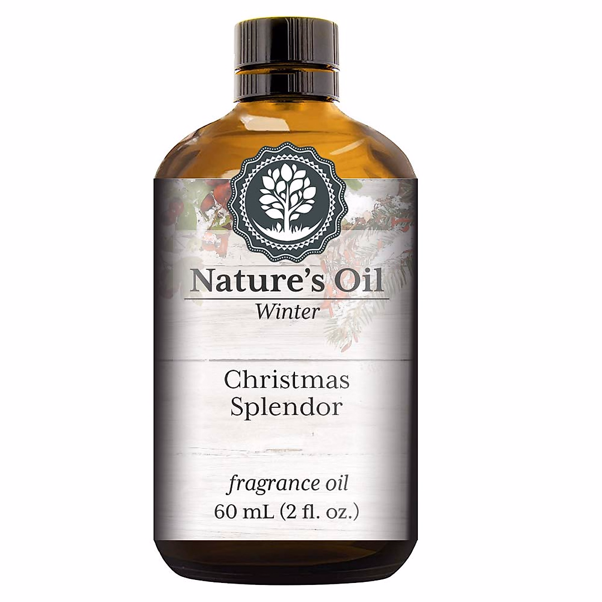 Christmas Splendor Fragrance Oil (60ml) for Diffusers, Soap Making, Candles, Lotion, Home Scents, Linen Spray, Bath Bombs, Slime