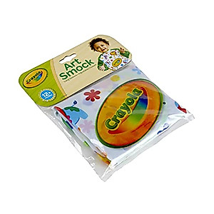 Crayola Art Smock for Toddlers, Small Waterproof Bib, Best Fit for Age 1 (12 Months), 1 x 7-1/5 x 8-1/10 In
