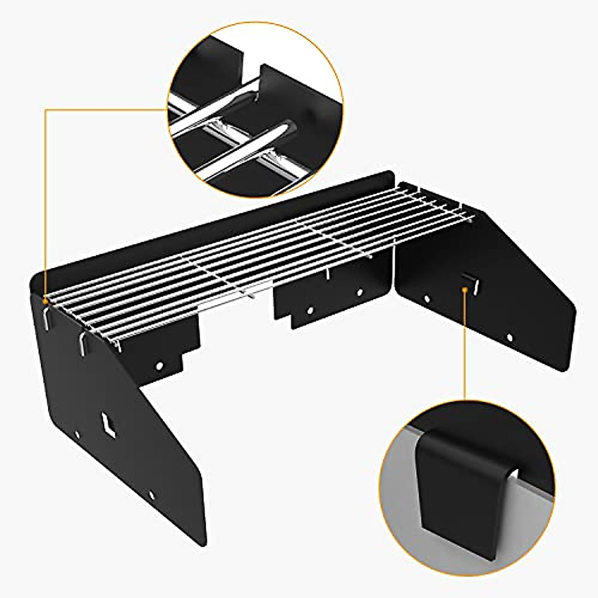 AJinTeby Wind Screen Blackstone Wind Guards Compatible with Blackstone 22" Griddle and Stainless Steel Grill Warming Rack, Grill Parts Accessories for Blackstone Griddle