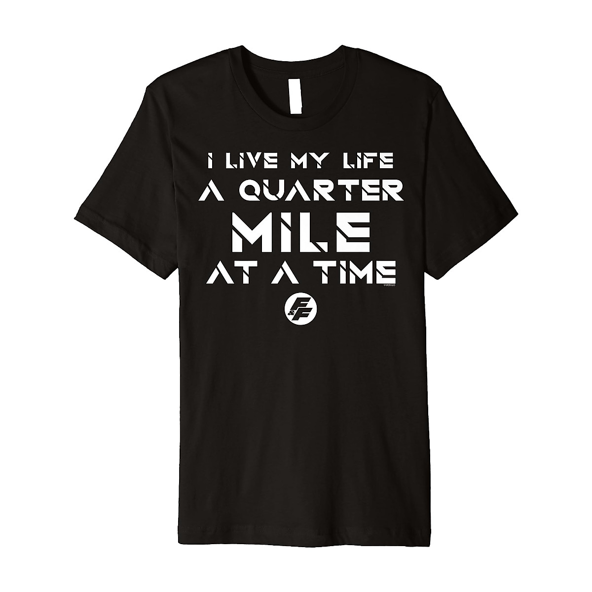 Fast & Furious Life At A Quarter Mile At A Time Word Stack Premium T-Shirt
