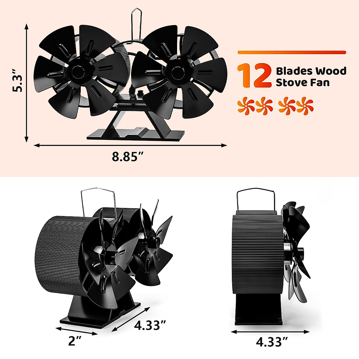 Uniflasy Stove & Fireplace Accessories