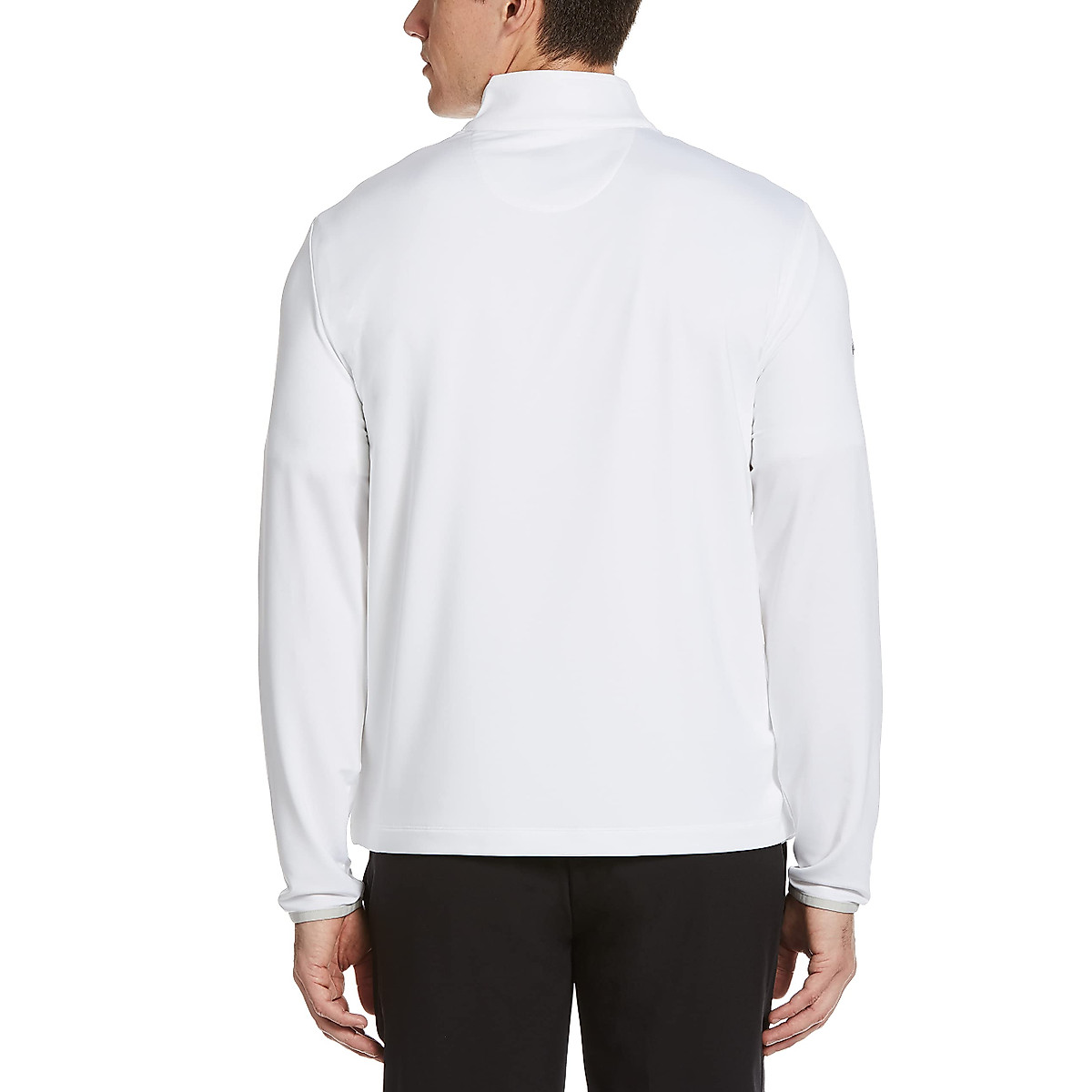 Callaway Men's Weather Series ¼ Zip Mock Neck Pullover For Men, Extended Sizes, Men’S Performance Apparel (Sizes Small-4Xl Big & Tall), White, 4X-Large