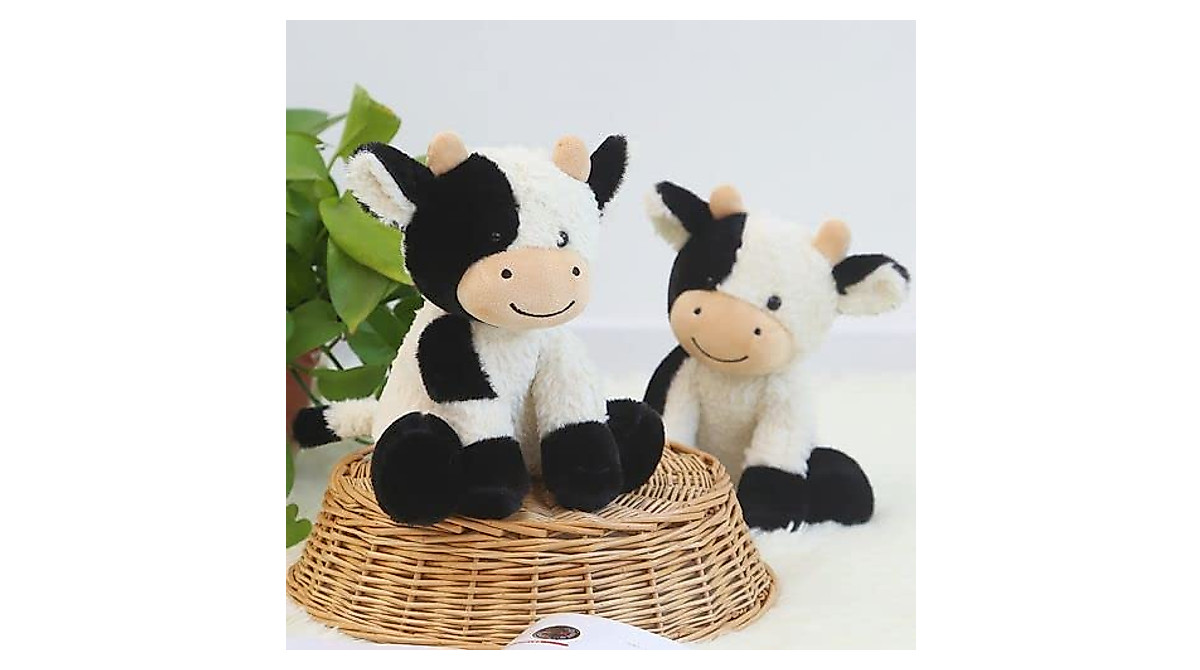 BSVOME 9-Inch Plush Cow Doll - Cute Gift for Kids
