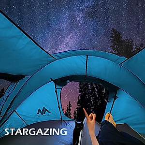 Transparent Tent Tarp Replacement for Ayamaya 4 Person Pop up Tent,Clear Part of Camping Rain Tarp Over Tent 3.7 * 3.4ft,Wide Field of View in Rainy Days/Moonlit Night/Stargazing/Beach/Camping