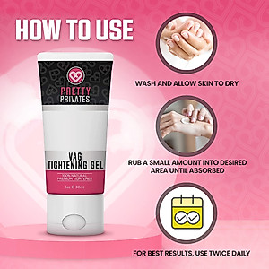 Pretty Privates Vaginal Tightening Gel - Instant Vaginal Tightening Cream for Vag, Viginal Tighter, Vaginial Tightening Product - 1 oz (30mL)