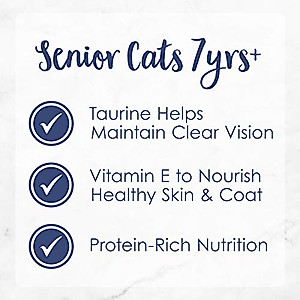 Purina Fancy Feast High Protein Senior Wet Cat Food Variety Pack, Senior 7+ Chicken, Beef & Tuna Feasts - (2 Packs of 12) 3 oz. Cans