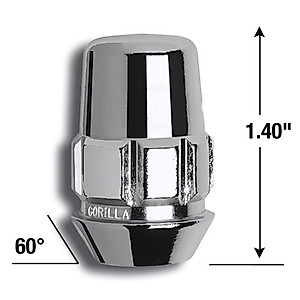 Gorilla Automotive Products 71481NB5 5 Wheel Lock (Jeep JK3/4 Hex)