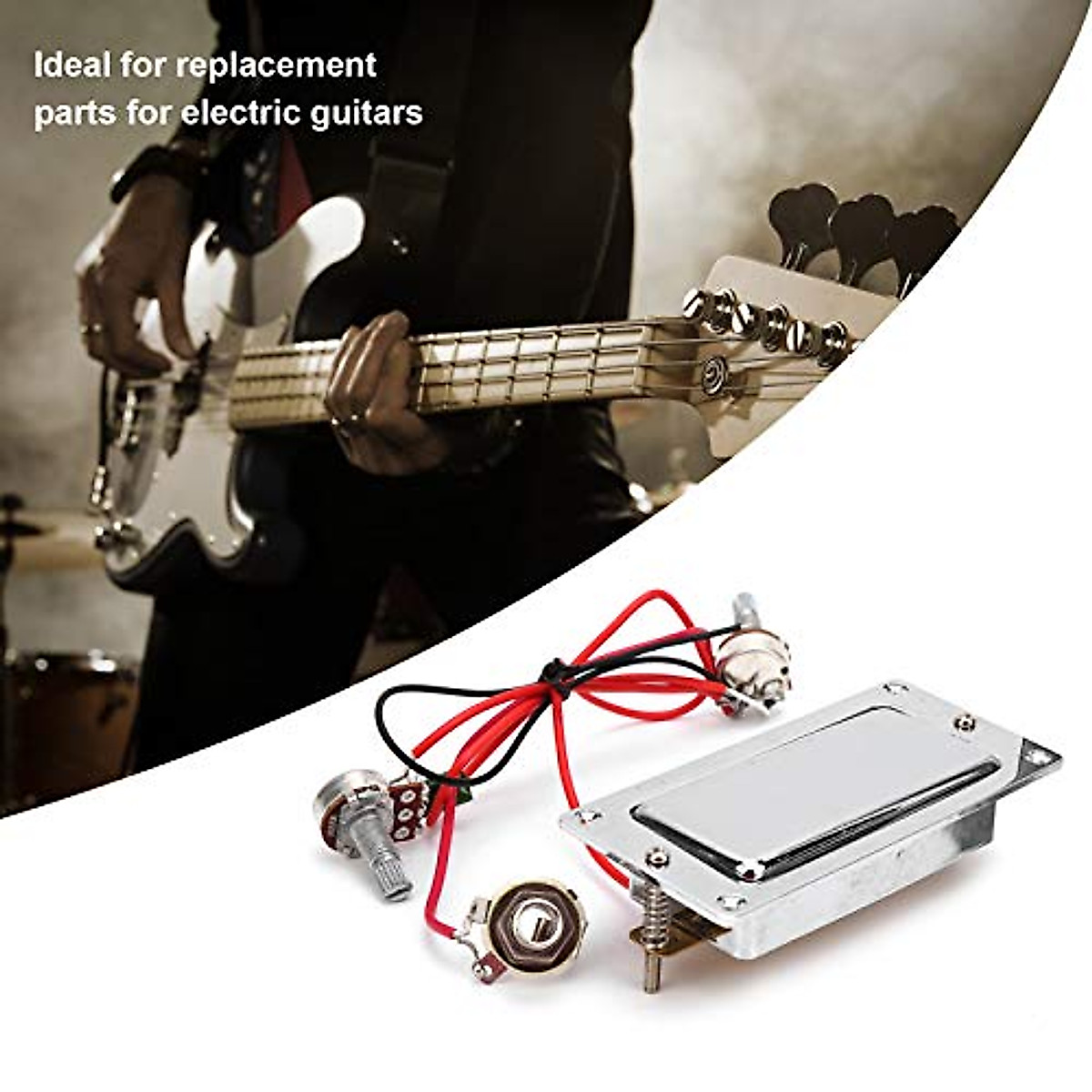 Electric Guitar Double Coil Pickup with Harness 1V1T Control Output with Volume Tone Pots Accessory for Guitar Accessory