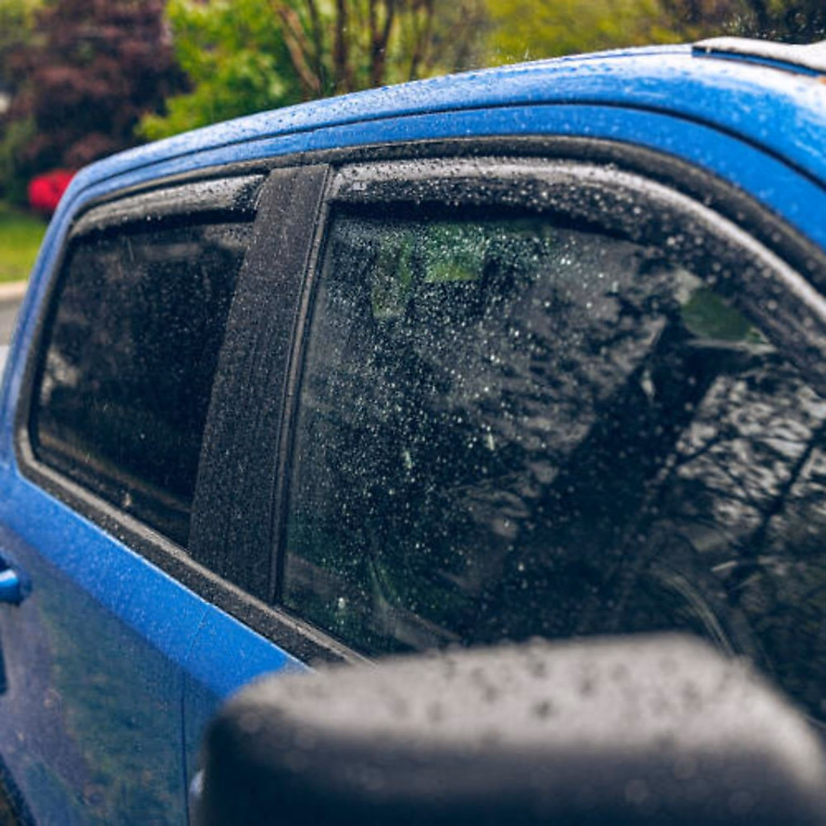 Auto Ventshade [AVS] In-Channel Ventvisor / Rain Guards | Smoke Color, 4 pc | 194458 | Fits 2007 - 2010 Chrysler Sebring, 2011 - 2014 Chrysler 200