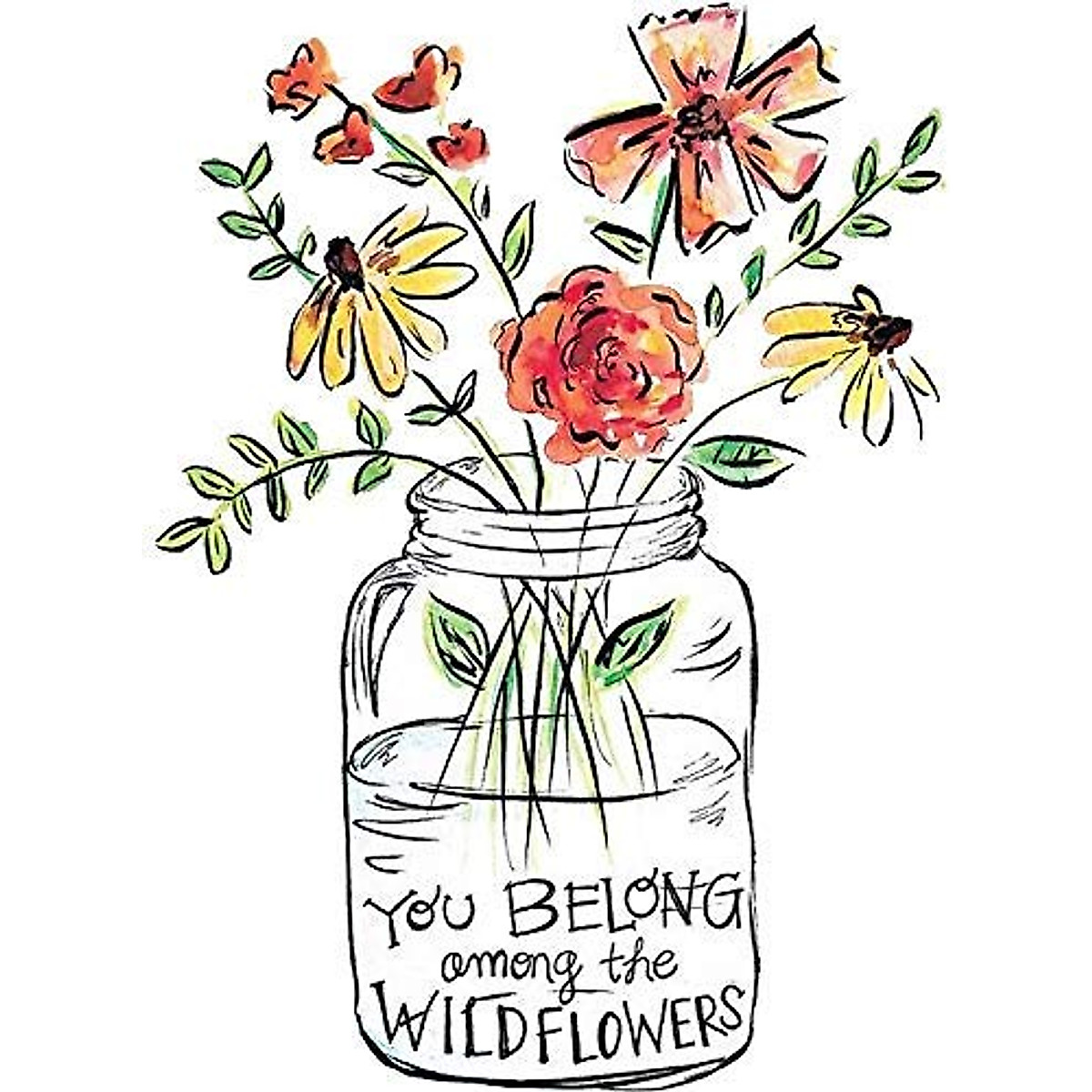 MAGNET Flower Quote Magnetic Car Sticker Decal Refrigerator Metal Magnet Vinyl 5"