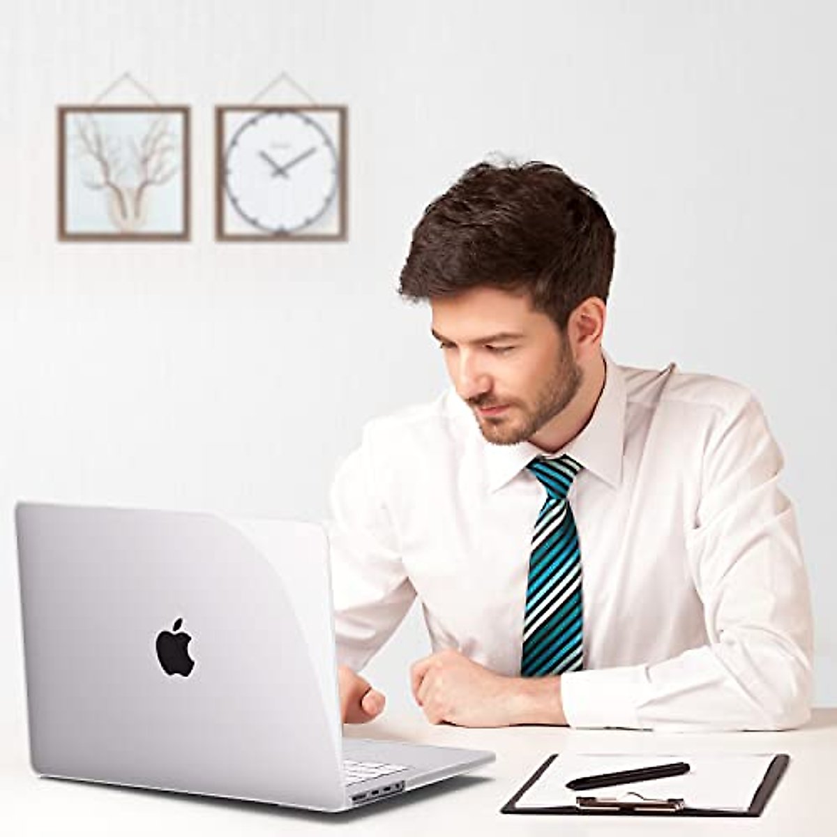 B BELK Compatible with MacBook Pro 14 inch Case 2023 2022 2021 Release M2 A2779 A2442 M1 Pro/Max Chip with Touch ID, Clear Plastic Hard Shell Case with Keyboard Cover + Screen Protector, Transparent