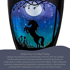 Urn for Ashes Adult Male, Female & Child - Decorative Urns, Cremation Urns for Human Ashes, Funeral Urns, Urn for Ashes for Women, Unicorn Urns (Standard, Large)