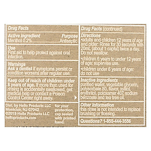 Hello, Mouthwash Antiseptic Naturally Fresh, 16 Fl Oz