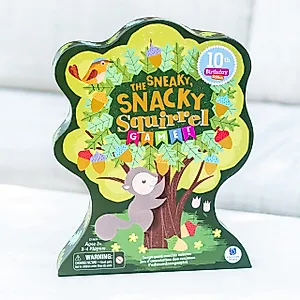 Educational Insights Special Edition The Sneaky, Snacky Squirrel Game, Preschool & Toddler Board Game for Kids 3-5 Years, Color Matching, Fine Motor Skills