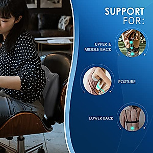 Achiou Lumbar Support Pillow for Office Chair Car Seat Orthopedic Chair, Memory Foam Pad and Back Cushion for Back Pain Relief, Versatile Use Supportive Cushion with Breathable 3D Mesh