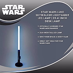 Star Wars Luke Skywalker Lightsaber LED Lamp | 23 Inch Desk Lamp