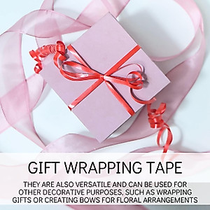 500 Yards Plastic Red Curling Ribbon for Gift Wrapping – Curling Ribbon for Balloons Christmas Gift Wrap Ribbon Red Ribbon for Gift Wrapping Balloon String