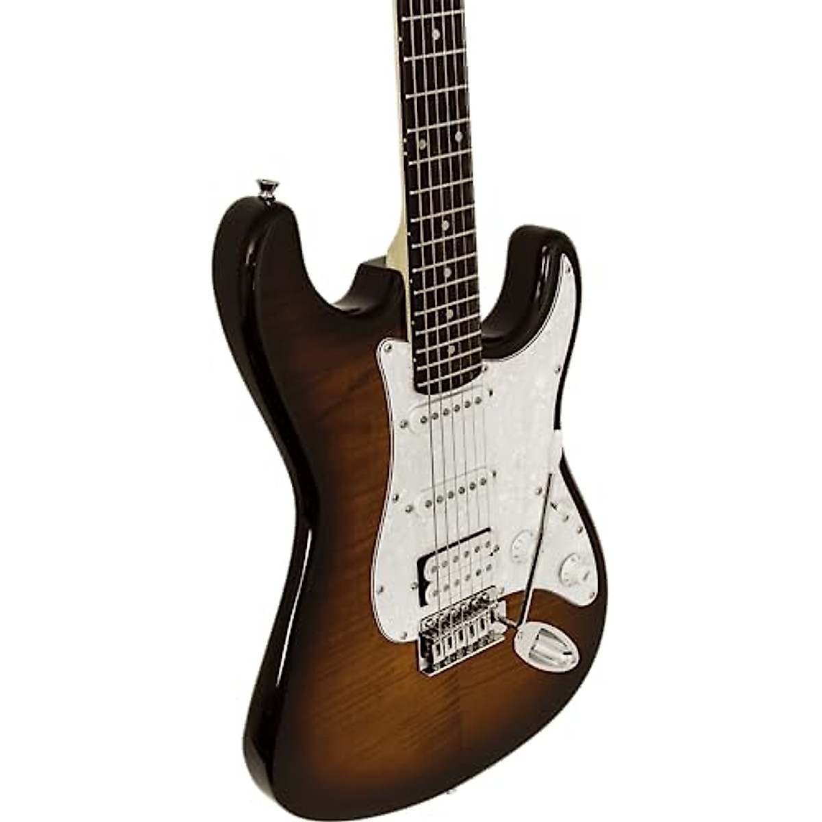 Washburn Sonamaster 6 String Solid-Body Electric Guitar, Right, Sunburst (SDFSB)