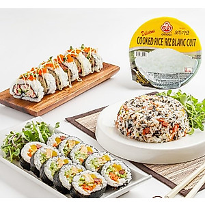 [OTTOGI] Delicious COOKED RICE, Gluten free, Microwavable instant cooked rice, Precooked ready to eat container (7.40oz., 12 count)