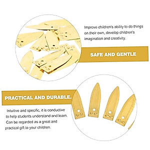 CIYODO 25pcs DIY Fruit Battery Materials Metal Electrode Strips Copper Electrode Strips Golden Fruit Battery Experimental Supplies