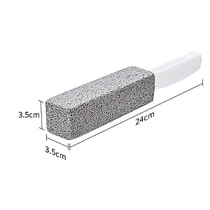 Jowmoy Pumice Stone Toilet Bowl Cleaner, Pumice Stone for Toilet Cleaning, Toilet Pumice Stone with Handle, (2 Pack)