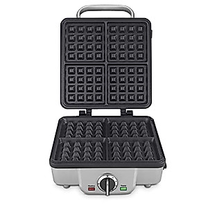Cuisinart WAF-300P1 Belgian Waffle Maker with Pancake Plates, Brushed Stainless