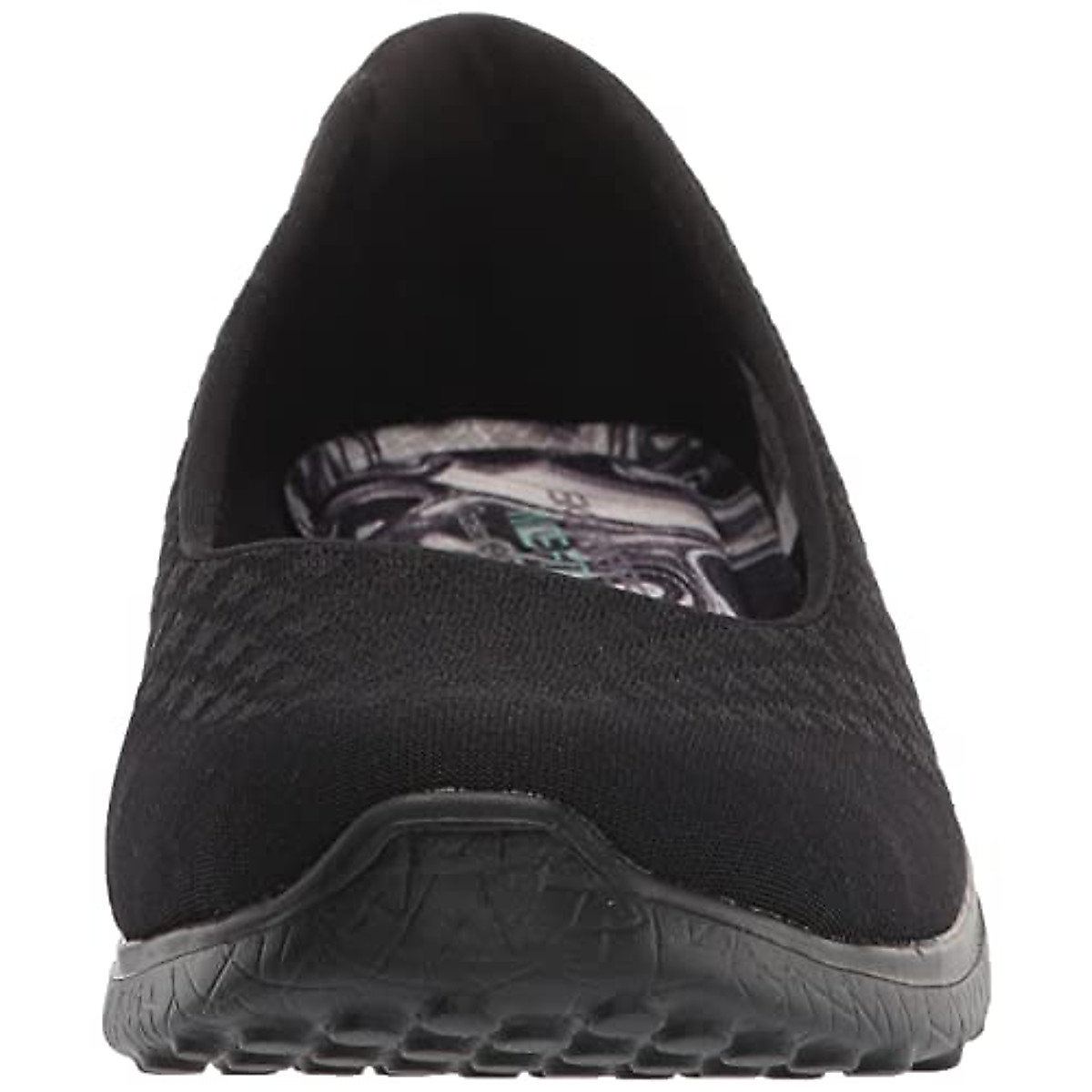 Skechers Sport Women's Microburst One up Fashion Sneaker,black,8.5 W US