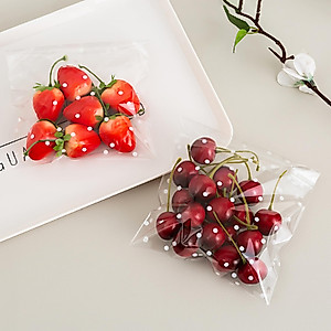 Self Sealing Cellophane Bags,200 Pcs Clear Cookie Bags Resealable Cellophane Bag for Packaging Packaging Bakery,Gifts,Favors, (4"x4")