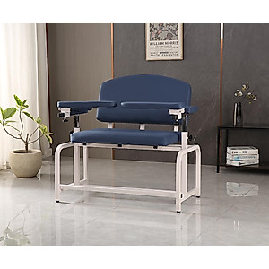 NP Medycare Extra Wide Phlebotomy Chair Bariatric Lab Draw & Blood Drawing Chairs (Pink)